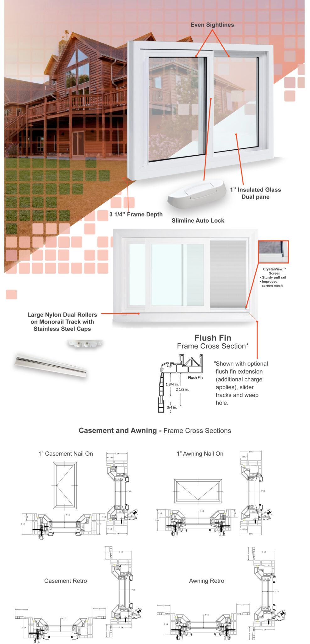 Vista Plus | Premium Vinyl Windows - Crystal Pacific - Window & Door